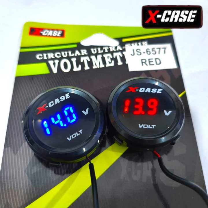 VOLTMETER BULAT DIGITAL VOLTMETER PENGUKUR AKI DIGITAL BULAT XCASE ...