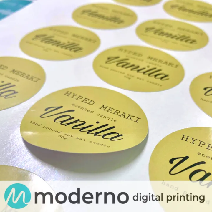 100pcs Regular Sticker Printing Product Label Logo Label Print Stickers ...