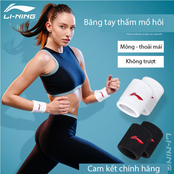 Băng Cổ Tay Thể Thao LI-NING 1 Cặp Thấm Mồ Hôi Thoáng Khí Bảo Vệ Cổ Tay ...