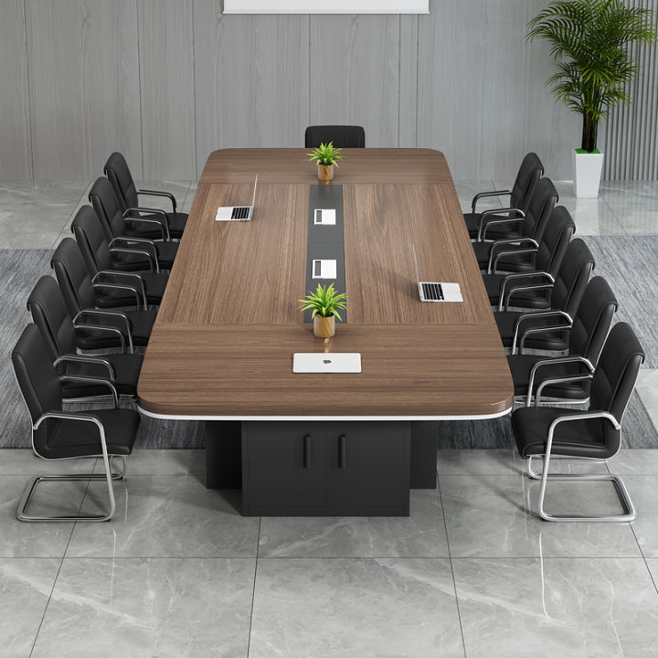 Conference table and chair combination long table simple rectangular ...