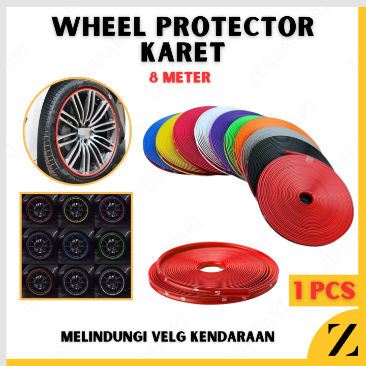 LeaHy 17'' Car Rim Protector, Wheel Car Hub Protector Ring For Tesla ...