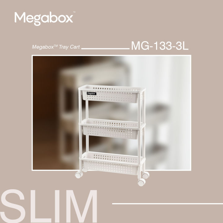 Megabox MG 133-3 Layers Slim Tray Cart | Lazada PH