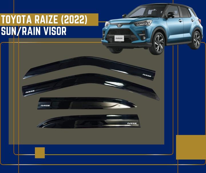 Toyota Raize 2022 THICK Visor OEM | Lazada PH