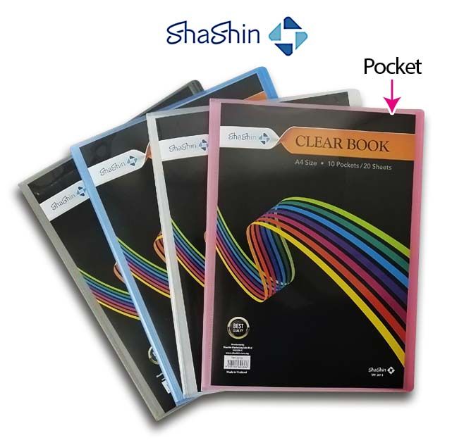 Clear Book Holder File 10 pockets/ 20 sheets A4 size (TPF2013) | Lazada