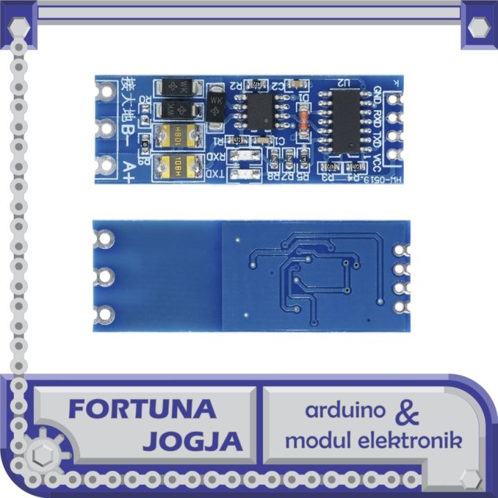 Modul Serial UART to RS485 Two Way Converter RS 485 to TTL | Lazada ...