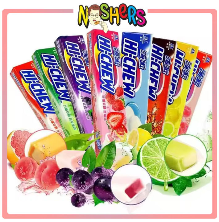 Noshers Morinaga Hi-Chew Candy Japanese Fruity Chewy Candies 57g Japan ...