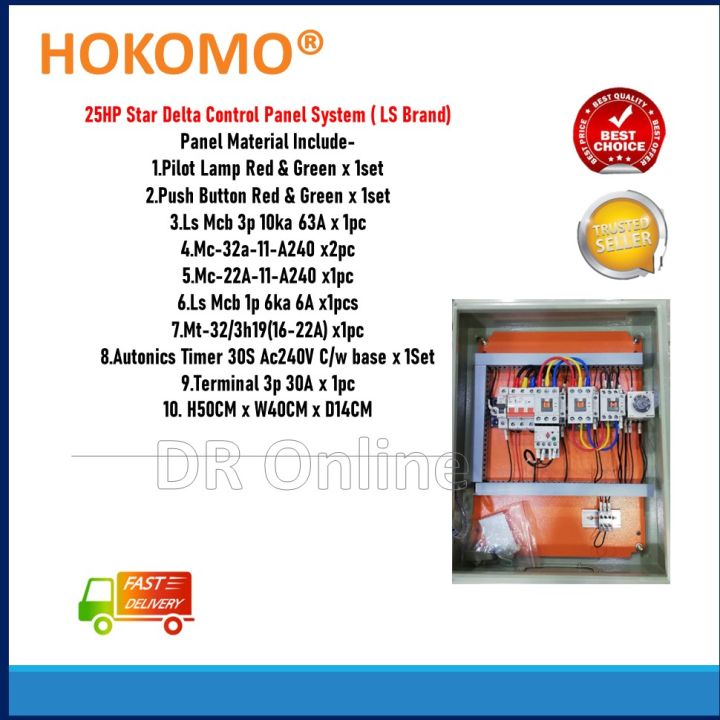 25HP Star Delta Control Panel System Brand LS | Lazada