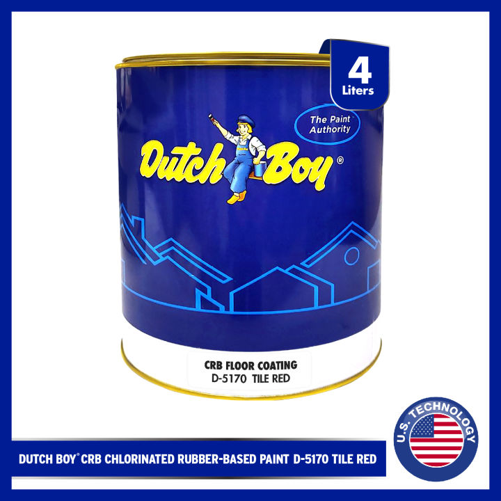 Dutch Boy CRB Chlorinated Rubber - Based Paint Tile Red D-5170-4L ...