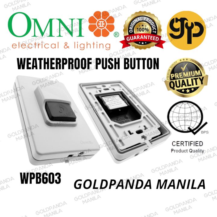 Omni Weatherproof Push Button, Doorbell Push Switch, WPB603, Goldpandamanila | Lazada PH