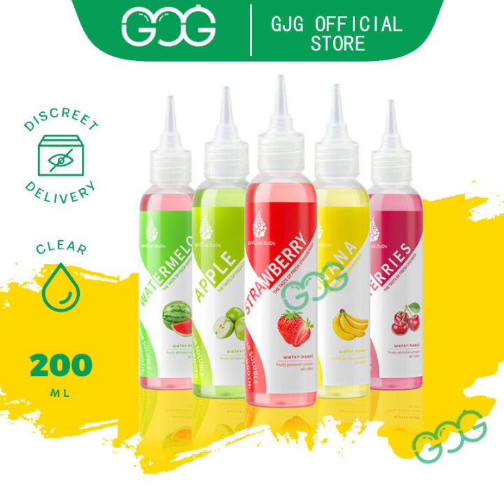 GJG Fruit Flavor 200ML/Lubricant Adult Silky Smoothness Oral Sex Liquid ...