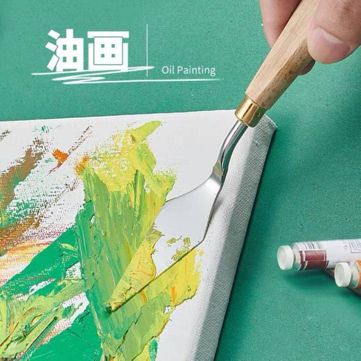 Oil Color Palette Knife Set Icing Shaper Oil Paint Scrapper Palette ...