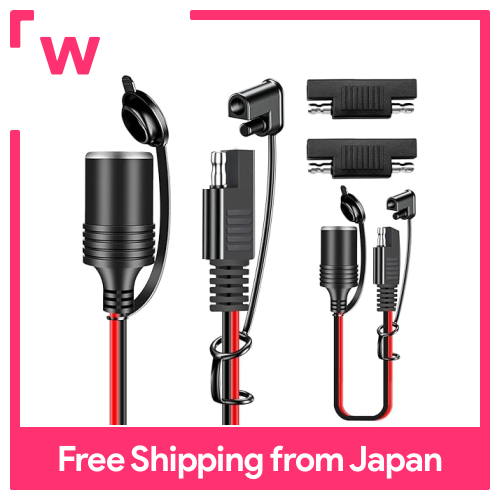 DAOKAI SAE ette Lighter Socket, 12V-24V Power Extension Cable 16AWG ...