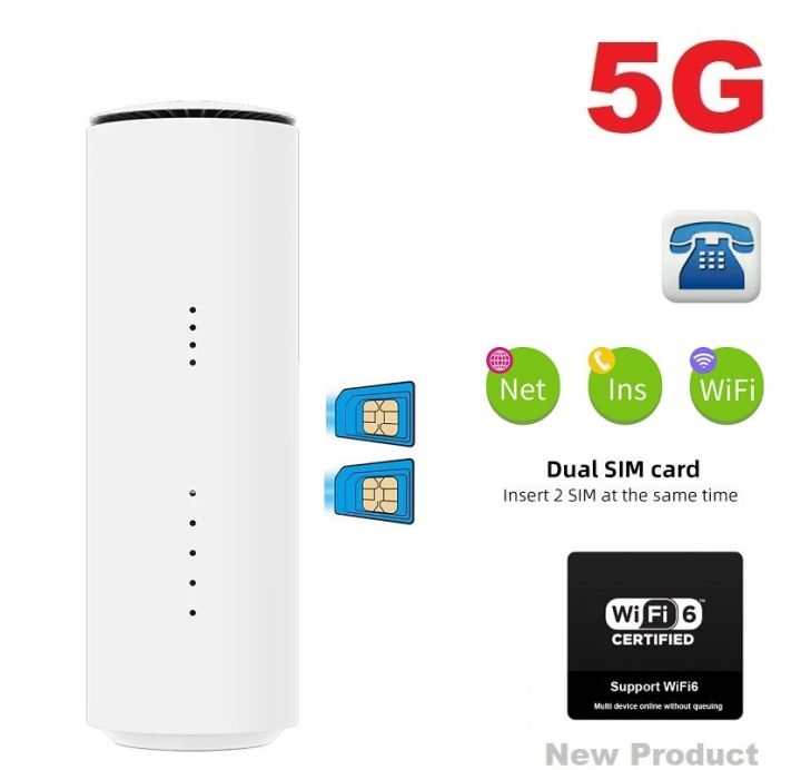 Wifi Sim Router 5G รองรับ 2 ซิม Dual SIM 5G Fast and Stable | Lazada.co.th