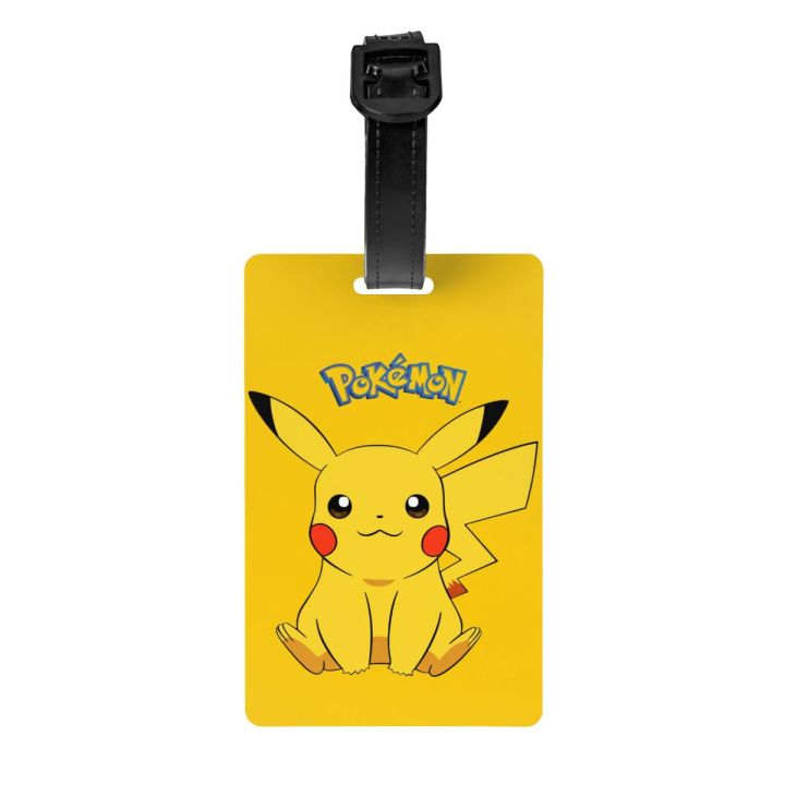 （KE)Custom Pokemon Pikachu Luggage Tag Custom Baggage Tags Privacy ...