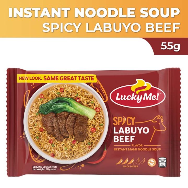 Lucky Me! Instant Noodles Spicy Labuyo Beef 50g | Lazada PH
