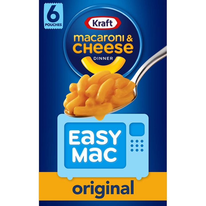 Kraft Easy Mac Original Macaroni & Cheese Microwavable Dinner (6 ct ...