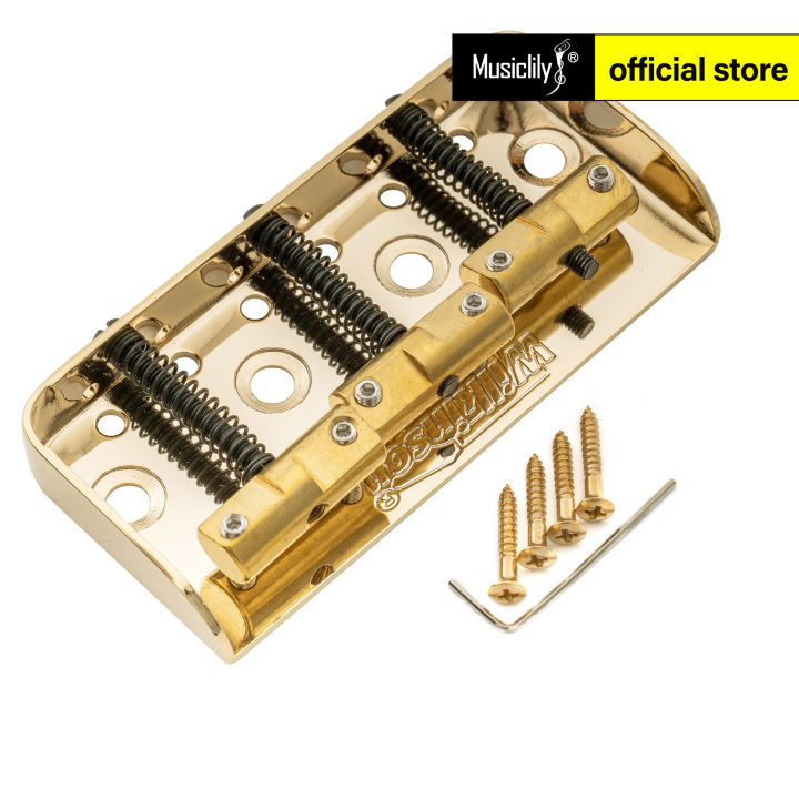 Wilkinson WTBS Short Telecaster Bridge Brass Compensated 3-Saddles for ...
