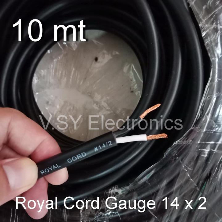 10 meters cut Royal Cord Royal Cable Wire 2x Gauge 14 AWG 14 Pure Copper High Quality | Lazada PH