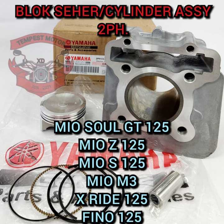BLOK SEHER MIO M3 SILINDER PISTON SOUL GT 125 CYLINDER BAK PISTON 2PH FINO 125 BLOK PISTON MIO Z ...