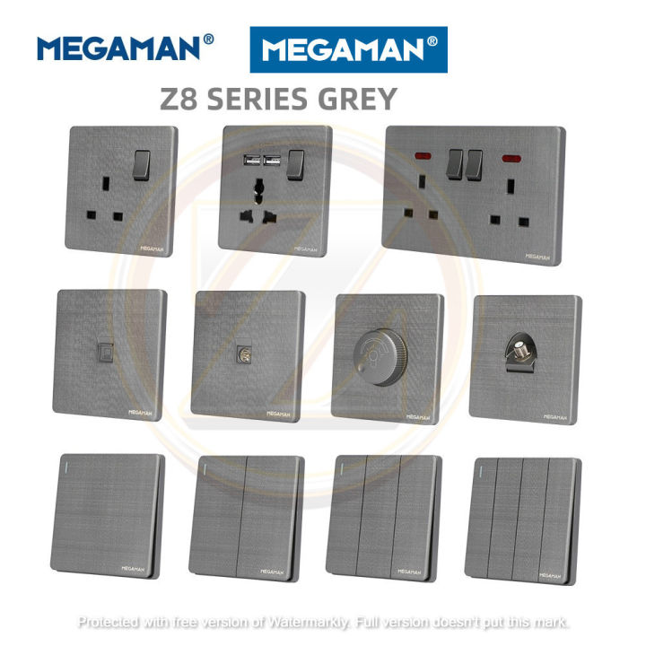 ~SIRIM~Megaman GREEY SSO Z8 Switch Socket and Wall Switch Modern Tartan ...