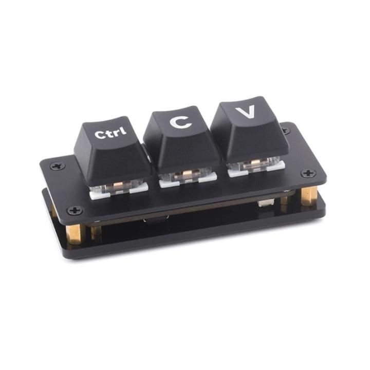 Ctrl Copy Pastes Shortcut Macro Keyboard 3 Keys Programmable Mechanical ...