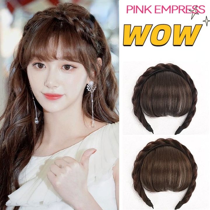 Wig Poni Satu Tulang Ikan Kepang Hair Card Hair Band High Skull Top