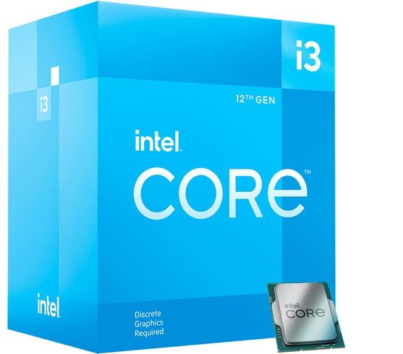 Intel Core i3-12100F Desktop Processor 4 Cores up to 4.3 GHz Without Processor Graphics LGA1700 ...