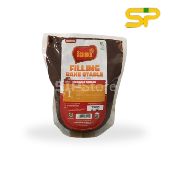SCHOKO Bake Stable Filling & Spread - 1 Kg / Selai Coklat Panggang ...