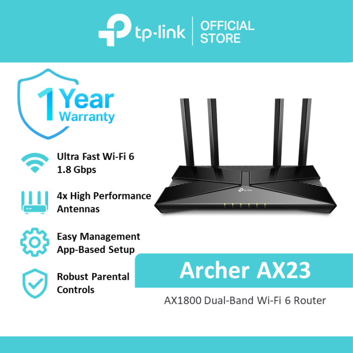 TP-Link Official Store | Archer AX23 AX1800 | 2.4GHz and 5GHz Dual-Band ...