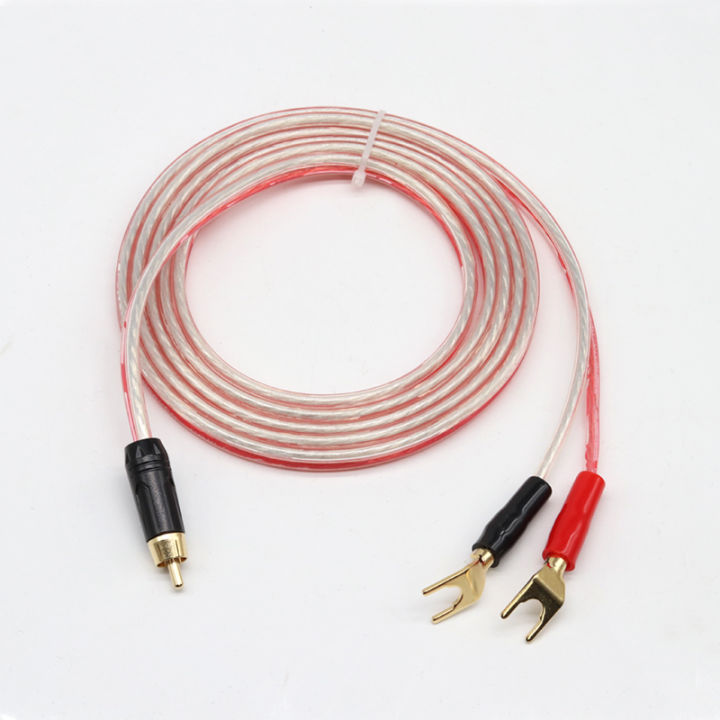 GOLLEY LION RCA to Dual Y Pulg Cable Y Connector Plug Stereo Audio ...