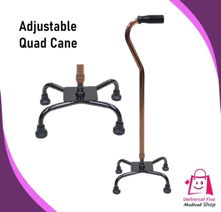Quad Cane Adjustable Quad Cane for Adult Heavy Duty Quad Cane Ultra Light Mobility Aidair ...