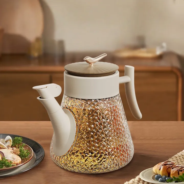 800ml Glass Oil Pot for Kitchen and Household Use Large Capacity ...