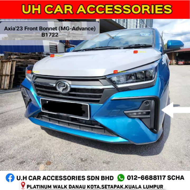 PERODUA AXIA 2023 2024 MUGEN ADVANCE FRONT BONNET BONET HOOD | Lazada