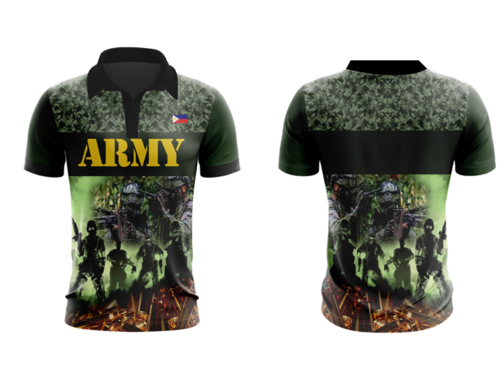 Philippines ARMY full range military design 3D Polo T-shirts-FREE ...
