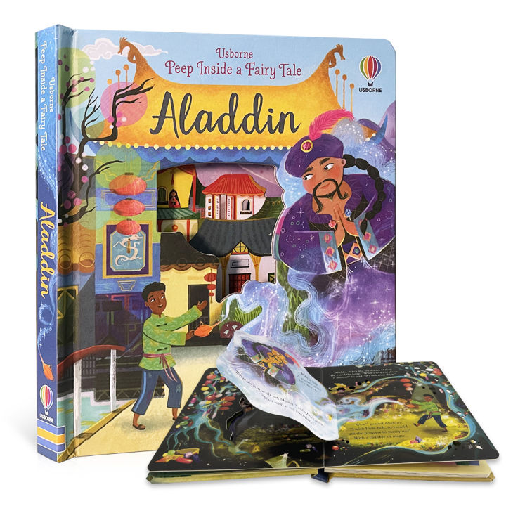 Usborne Book Peep Inside A Fairy Tale Aladdin Lift The Flap Book Hard ...