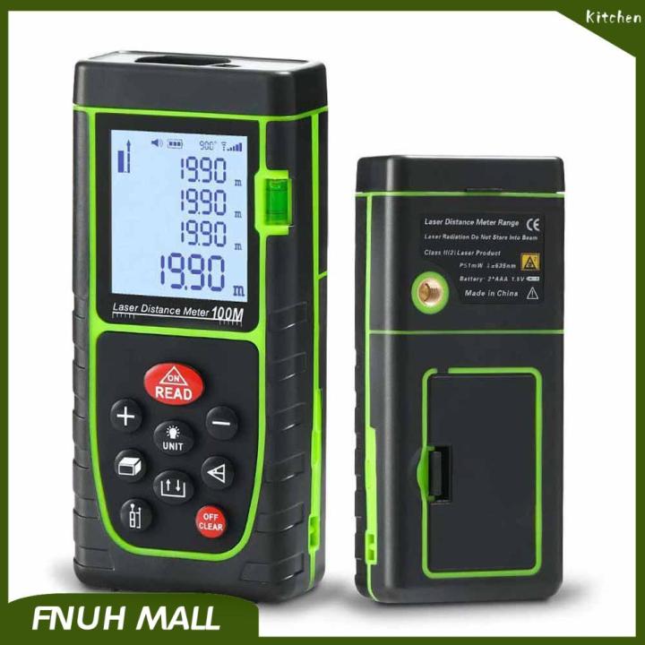 40m Laser Distance High Precision Meter Rangefinder Laser Tape Measure ...
