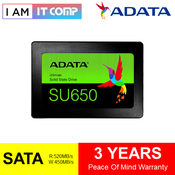 ADATA ULTIMATE SU650 SSD 2.5" SATA 120GB / 240GB / 256GB / 480GB ...