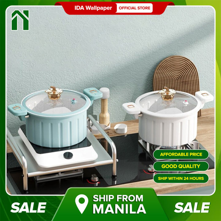 IDA Aesthetic Pressure Cooker Non Stick Multifunction Cooking Pot 10L ...