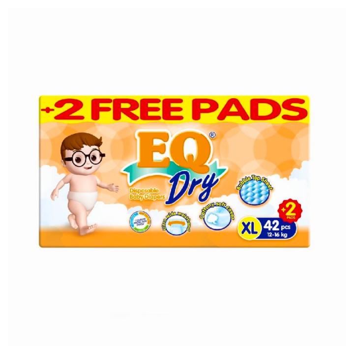 EQ Dry [Extra Large] Baby Diapers (42pcs) | Lazada PH
