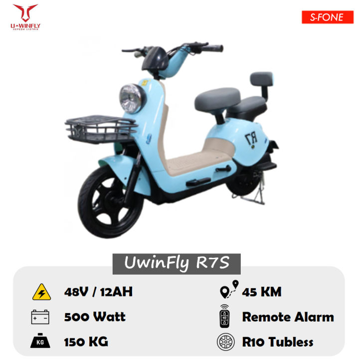 Uwinfly R7S Sepeda listrik Accu 500 Watt | Lazada Indonesia