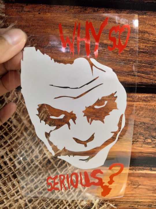 Joker Why So Serius Cutting Sticker Variasi Motor Mobil Stiker ...