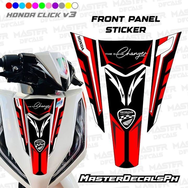 Honda Click V3 Front Panel Sticker Waterproof Laminated | Lazada PH
