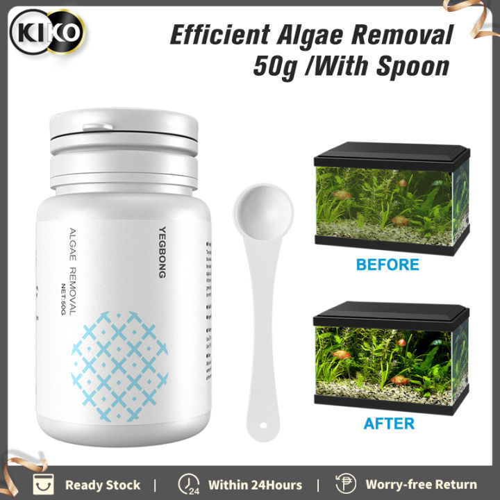 50g Algae Remover with Spoon Non-harm the Fish and Plants Reduces Algae ...