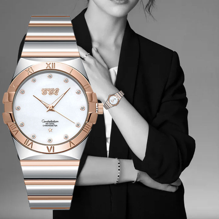 PABLO RAEZ ชุดแฟชั่นหรูหรานาฬิกาผู้หญิงม้าน้ำนาฬิกาควอตซ์เพชร | Lazada ...