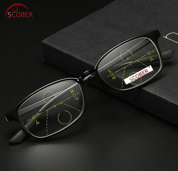 Progressive Multifocal Reading Glasses Classic Retro Vintage Black Eye ...