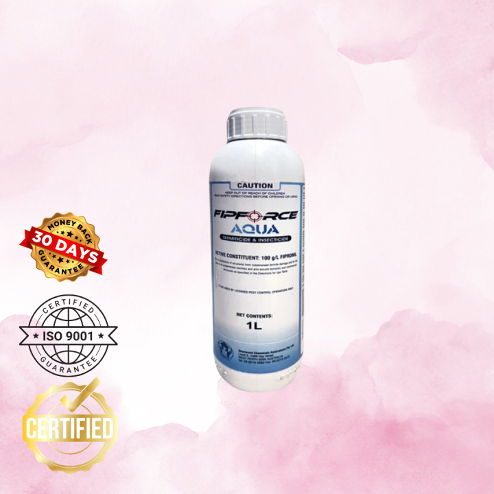 Fipforce Aqua FIPRONIL 1Liter Termiticide New Generation Fast Acting ...
