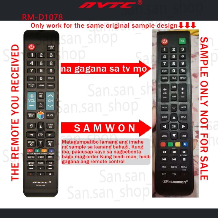 100% Universal remote control for samwon smart tv remote na gagana sa ...
