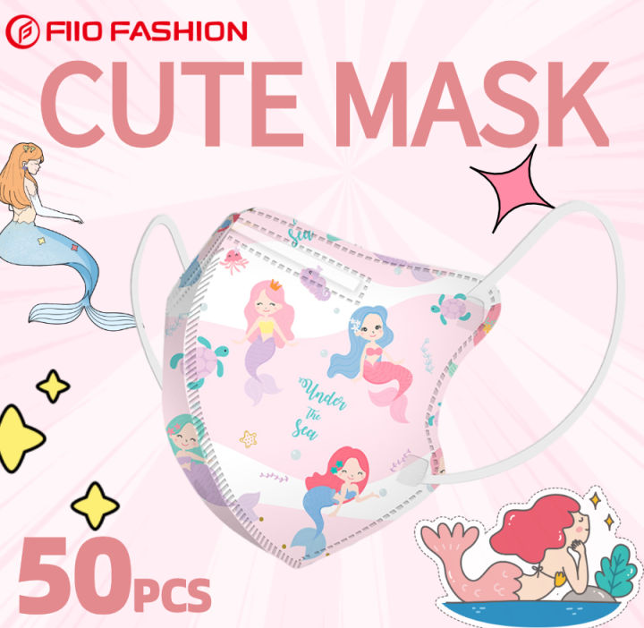 【FIIO FASHION】Kn95 kid Face mask for kids girls/boys Cartoon pattern ...