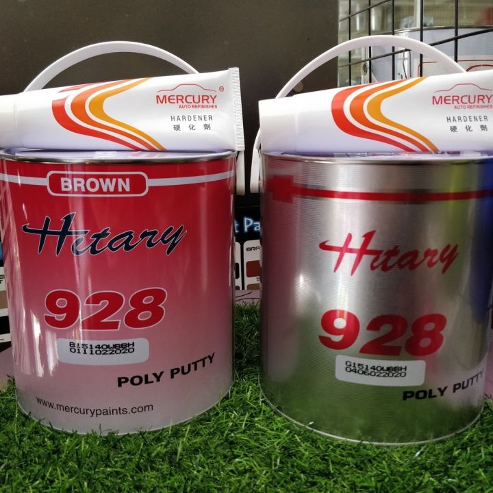 Nissan Hitary 928 Poly Putty 4KG with Hardener (Brown/Grey) | Lazada