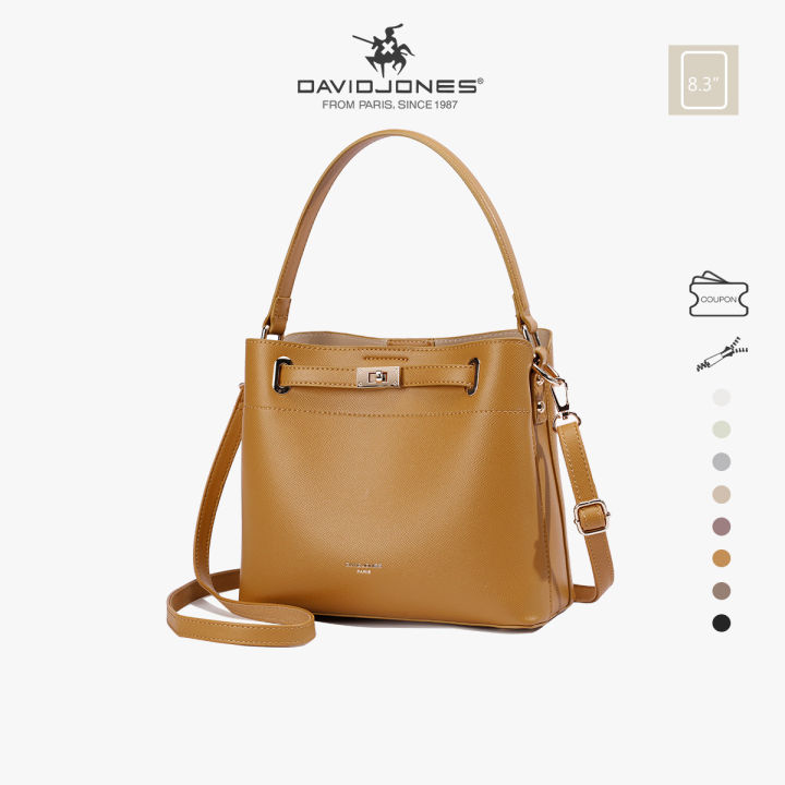 COD David Jones Paris women tote bag crossbody bag pu leather female ...
